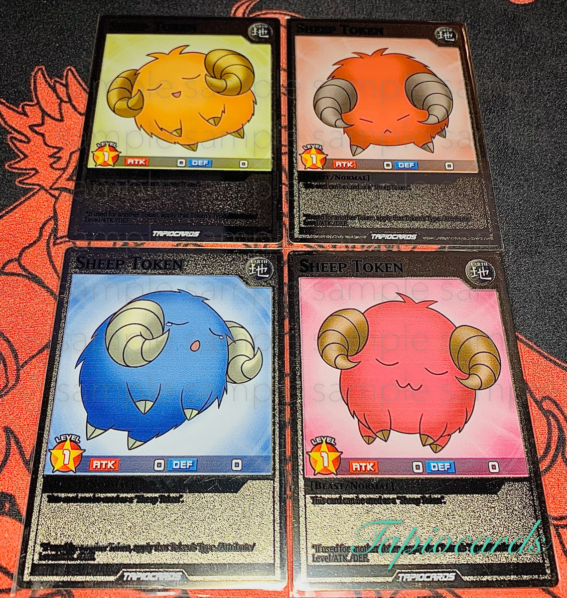 LIMITED: Scapesheep Metal Tokens x4 – Tapiocards