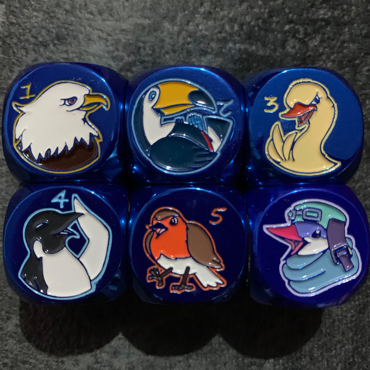 LIMITED: Flundereeze Enamel Dice Set – Tapiocards