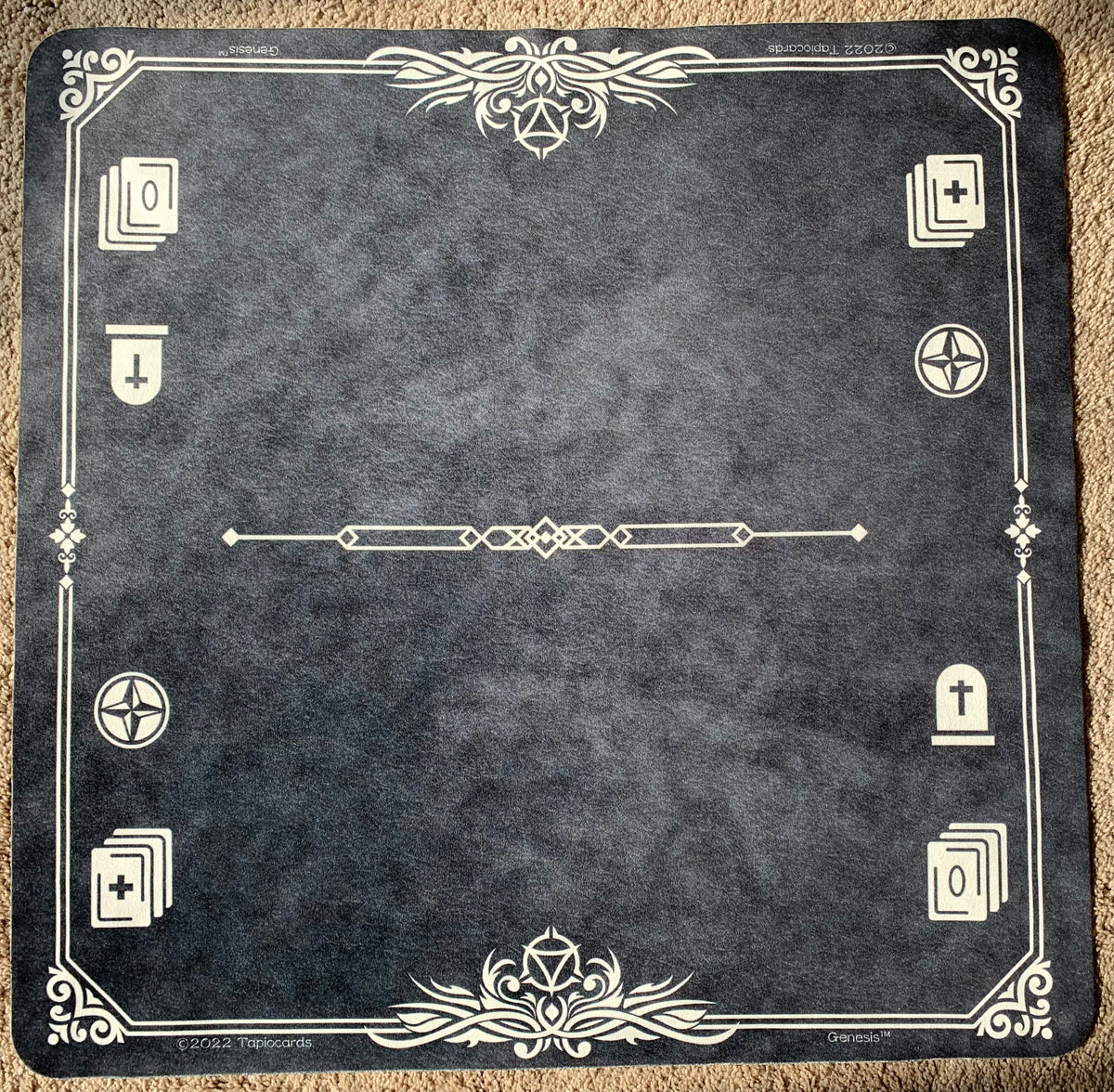 LIMITED PREVIEW: Genesis Twilight Ivory - 2 Player T-Luxe Playmat ...